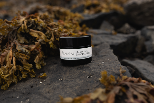 Black Lava Face Mask (30g) | ANGAN | Raw Living UK