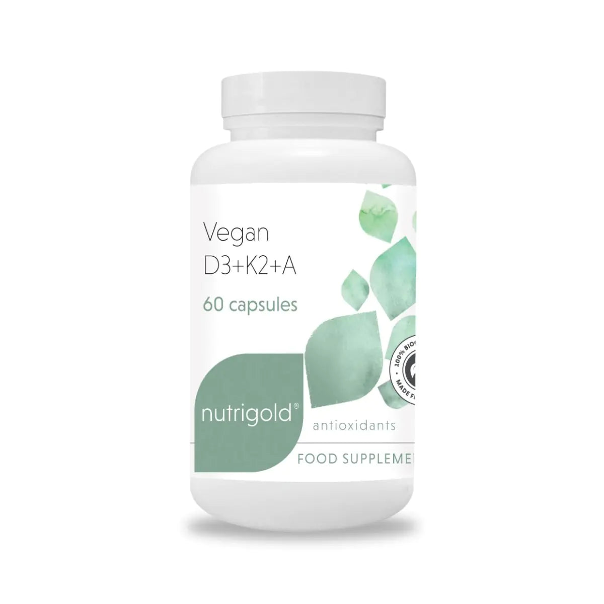 Vegan D3 K2 & A (60 Capsules) | Nutrigold | Raw Living UK – Raw Living ...