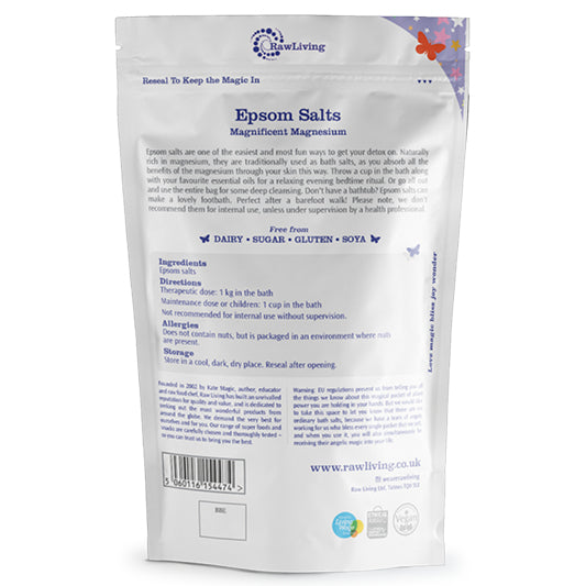 Epsom Salts UK (1kg) | Raw Living