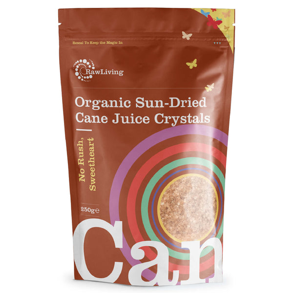 Organic Cane Juice Crystals (250g, 1kg, 4.54kg) | Raw Living