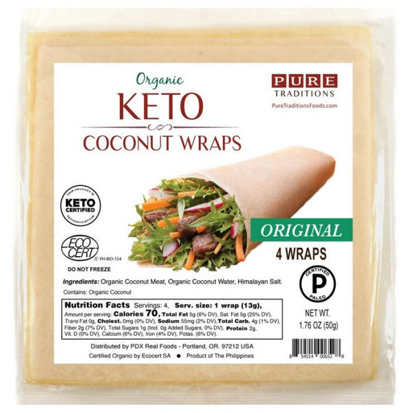 Organic Keto Pure Coconut Wraps | Improveat | Raw Living UK